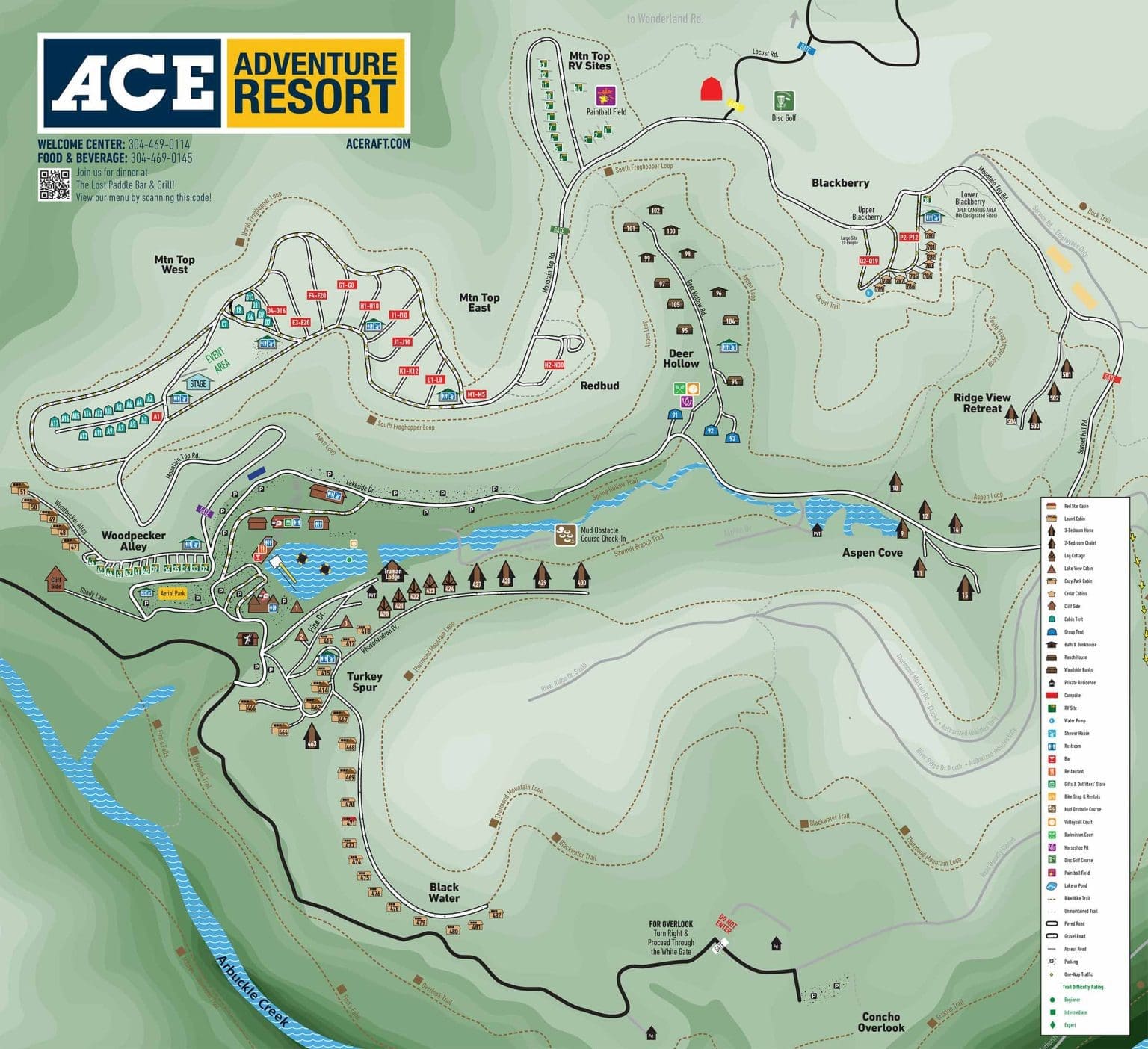 Resort Map - ACE Adventure Resort